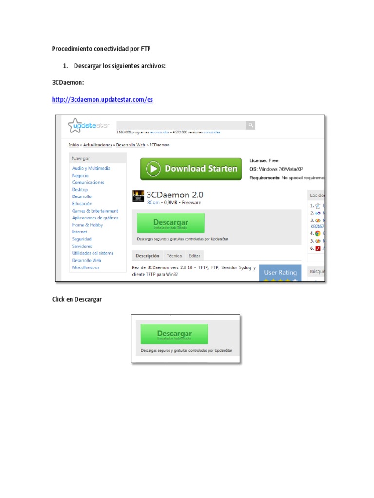 Configuración FTP en 3CDaemon menos de | PDF | Archivo de computadora ...