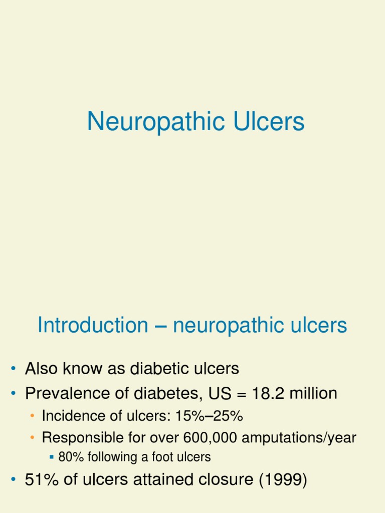Neuropathic Ulcers for Students | Peripheral Neuropathy | Wound