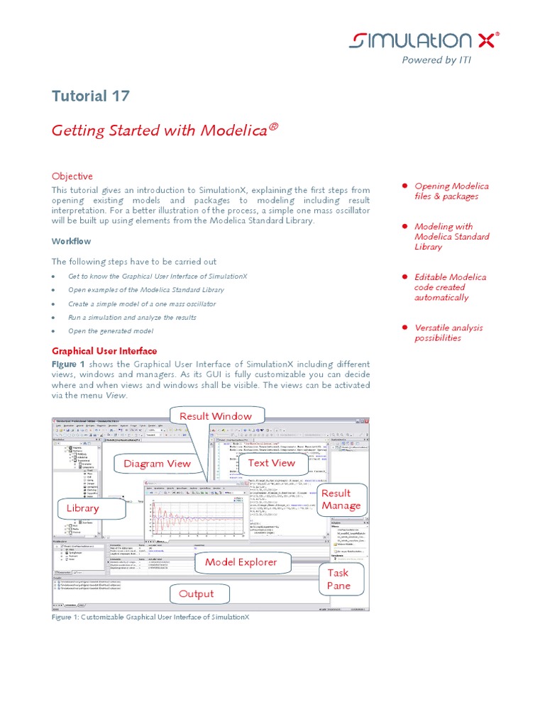 Tutorial 17: Getting Started With Modelica | PDF | Graphical User Interfaces | Simulation