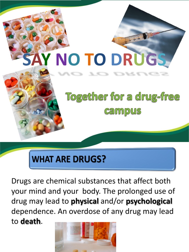 Say No To Drugs | PDF | Substance Abuse | Methamphetamine