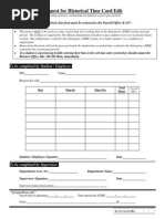 Kronos Time Edit Form | PDF | Signature | Authentication