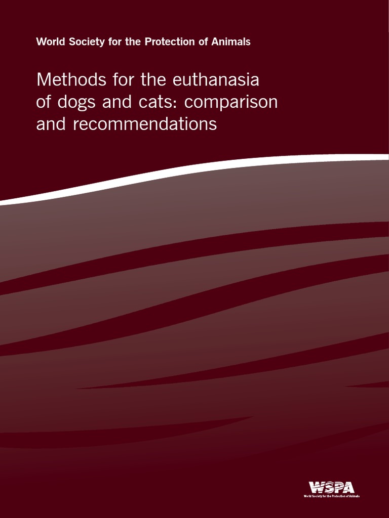 Methods For The Euthanasia of Dogs and Cats - English | PDF ...
