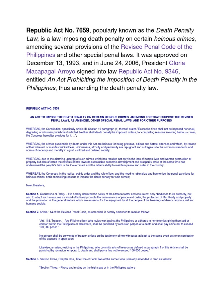 Revised Penal Code of The Philippines Gloria Macapagal-Arroyo Republic ...