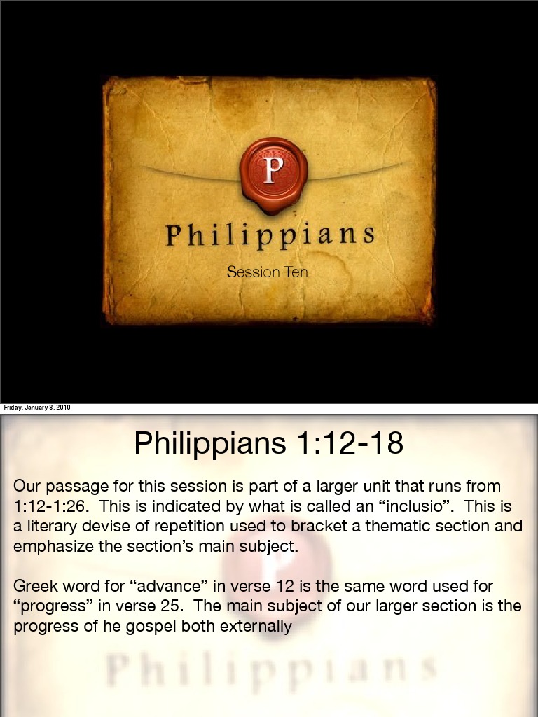 Phil 1 - 12-18 Web | PDF | Paul The Apostle | Jesus