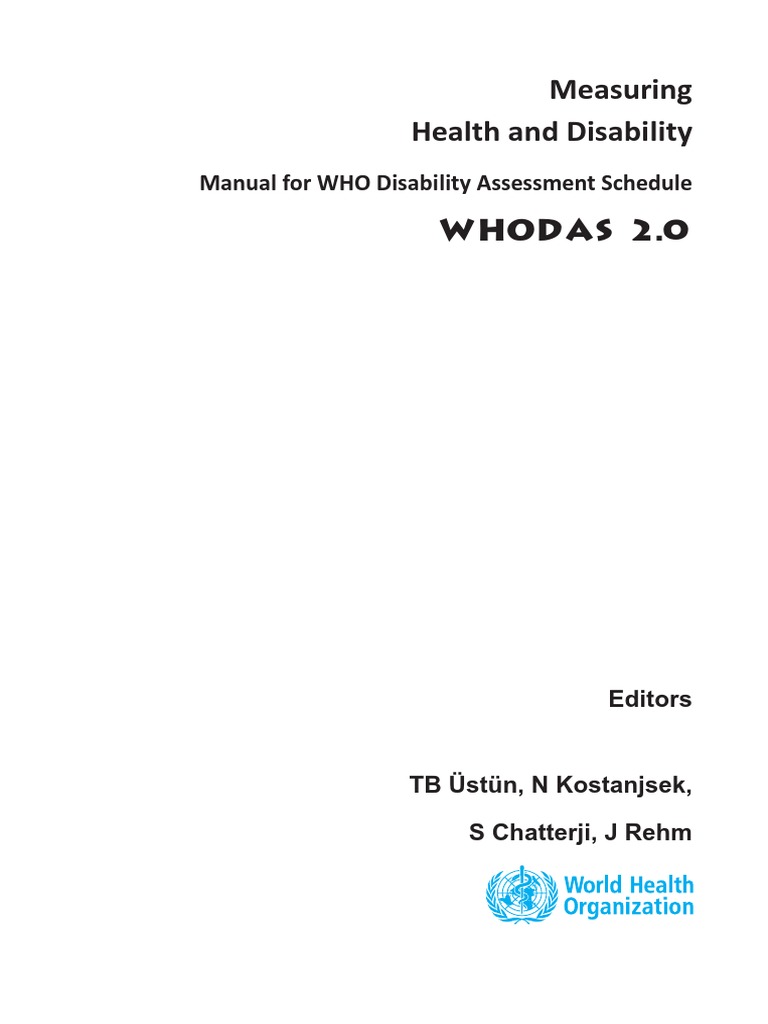 Whodas | PDF | Disability | Health Care