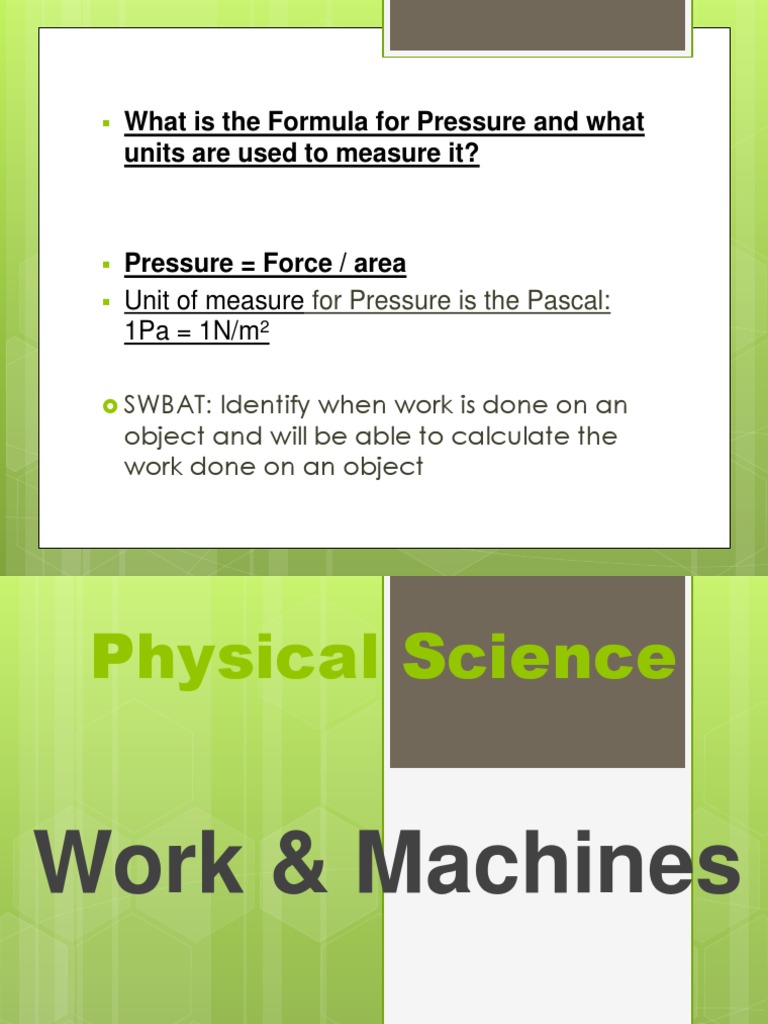 7th Grade - Work and Simple Machines | PDF | Lever | Force