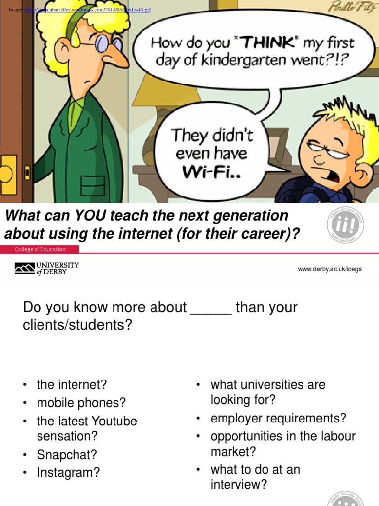 What Can YOU Teach The Next Generation About Using The Internet ...