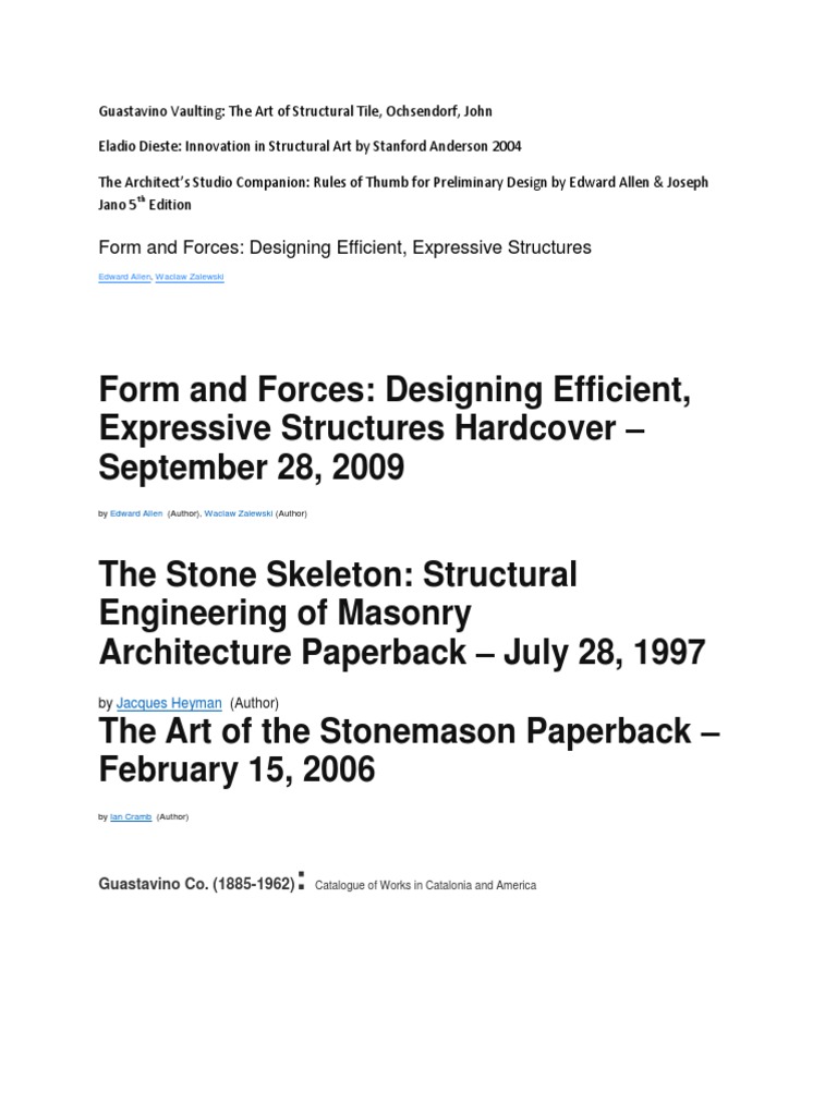 Form and Forces by Edward Allen | PDF | Social Science | Art