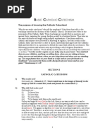 Catholic Catechism Quiz Questions | PDF | Eucharist | Baptism