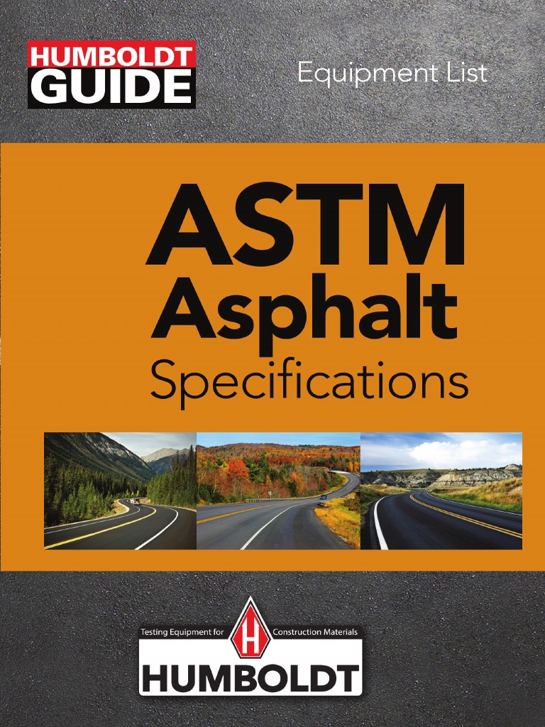 Humboldt ASTM Asphalt Specs | PDF | Asphalt | Road Surface
