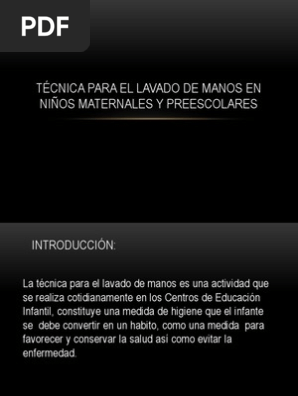 Lavado De Manos En Niños De Preescolar - Actividad del Niño