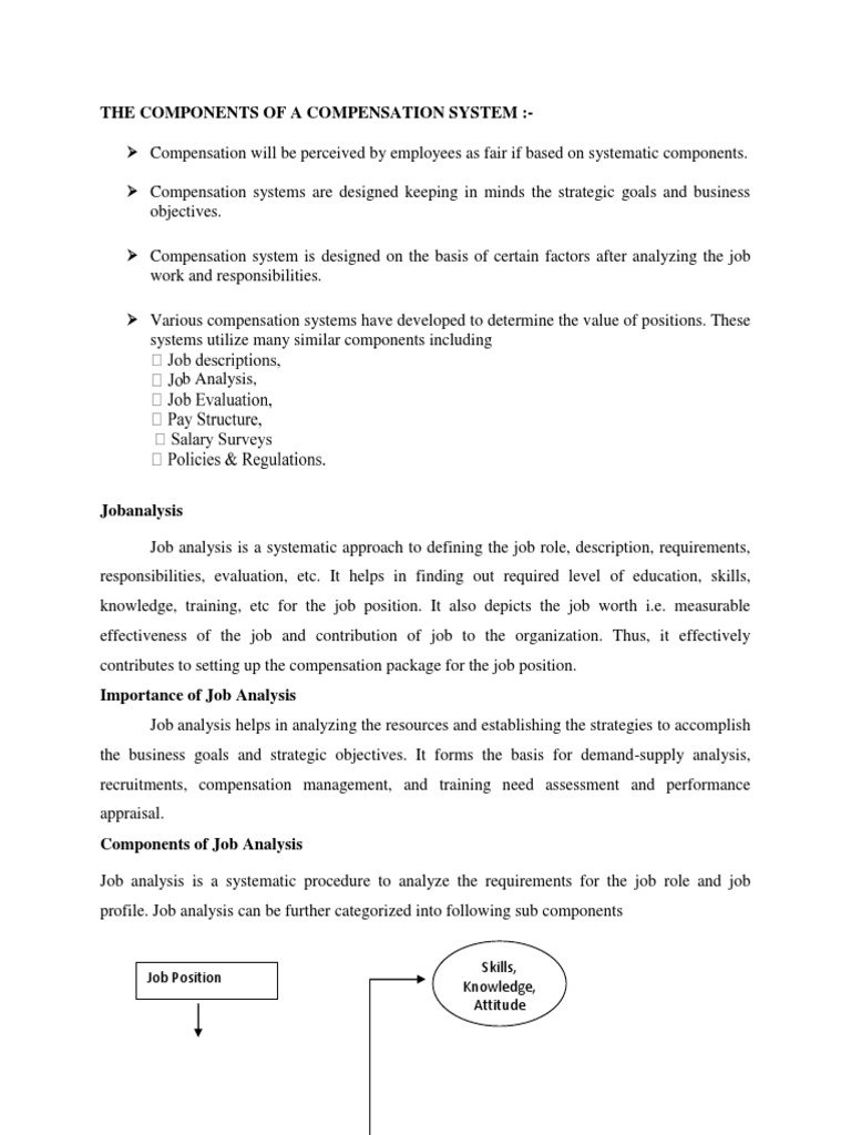 Components of A Compensation System | PDF | Employment | Strategic ...