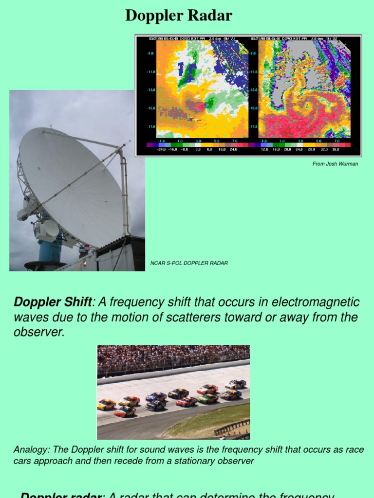 Doppler Radar: From Josh Wurman | PDF | Spectral Density | Doppler Effect