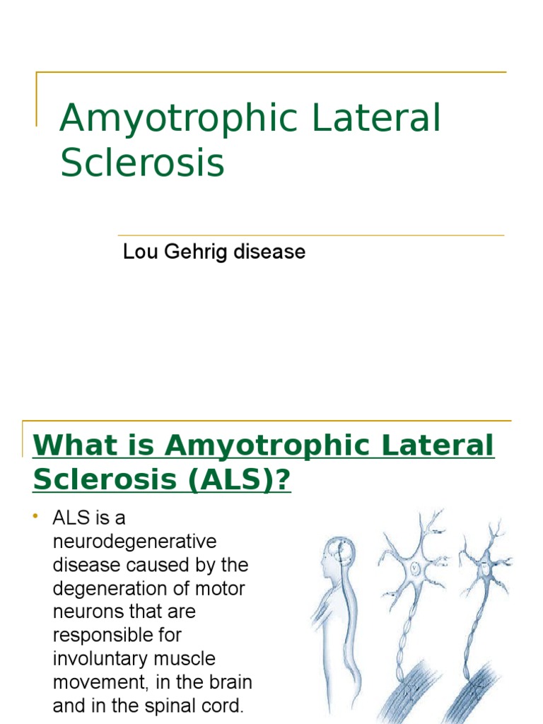 Amyotrophic Lateral Sclerosis (ALS) | PDF | Amyotrophic Lateral ...