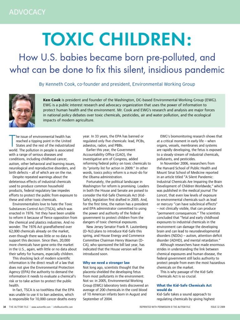 Toxic Children: How US Babies Became Born Pre-Polluted, and What Can Be ...