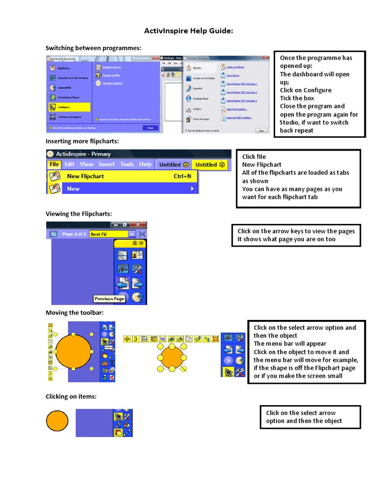 Activinspire Help Guide | PDF | Computing | Software