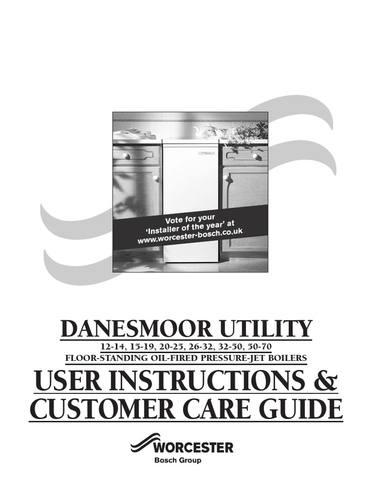 Worcester Danesmoor Utility Boiler Manual | PDF | Thermostat | Boiler