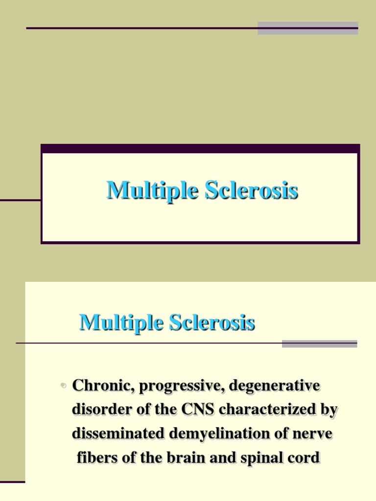 Multiple Sclerosis | PDF | Multiple Sclerosis | Myelin