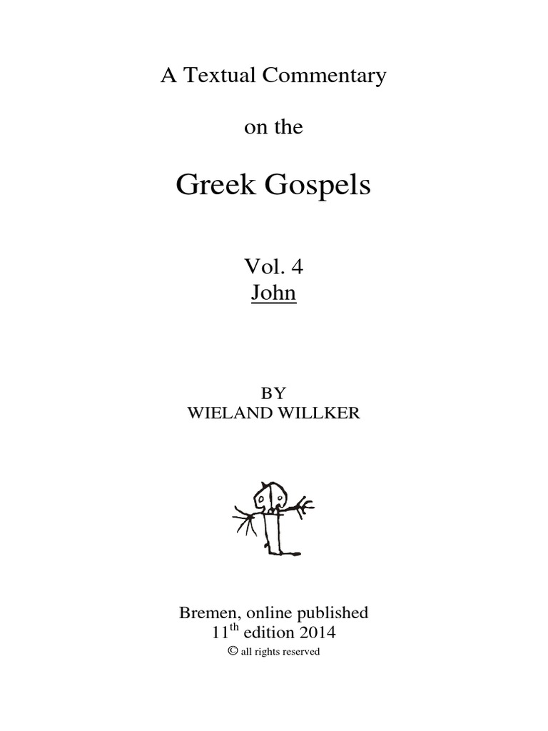 A Textual Commentary On Greek Gospels Vol.4 John (2013) | Jordan | Baptism