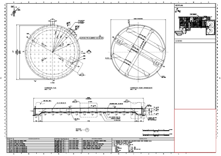 Foundation Plan, Section and Detail Tanks-1 | PDF | Science ...