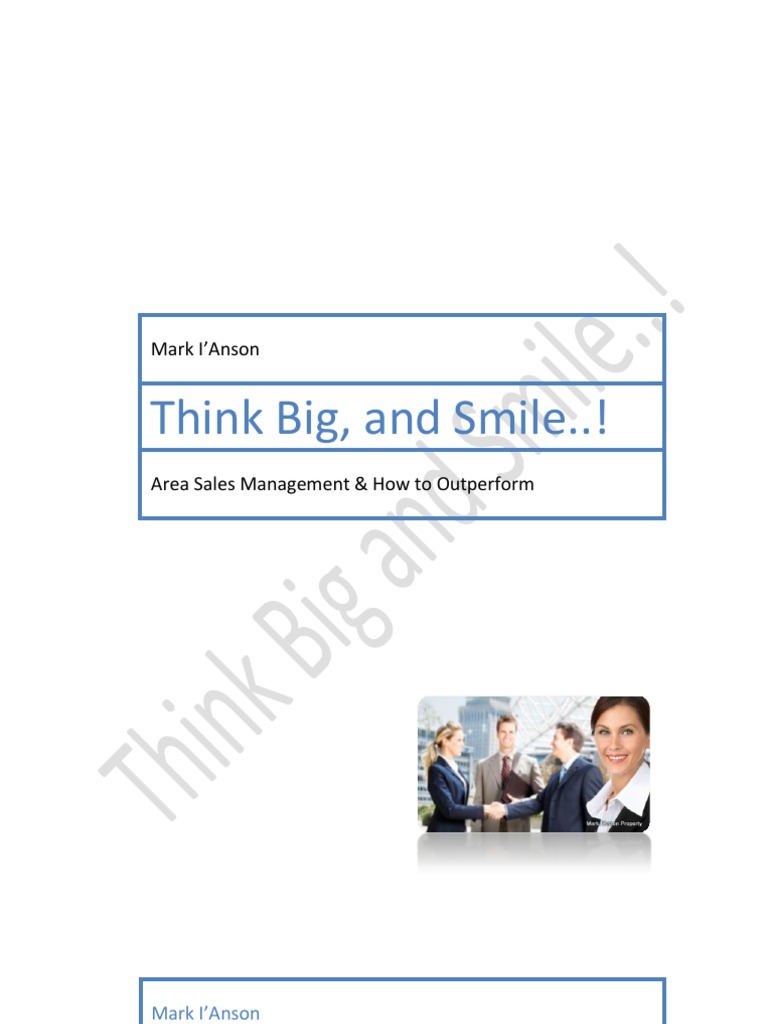 Think Big and Smile..! | PDF | Sales | Psychological Concepts