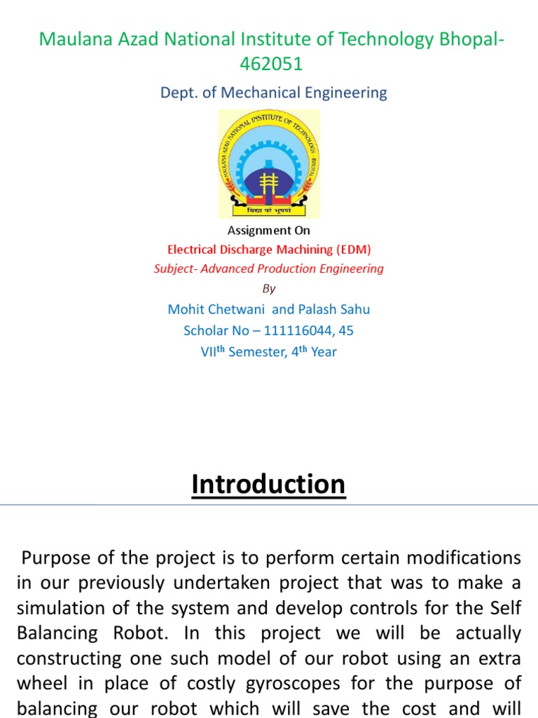 Engineering Students' EDM Project | PDF | Mechanical Engineering ...