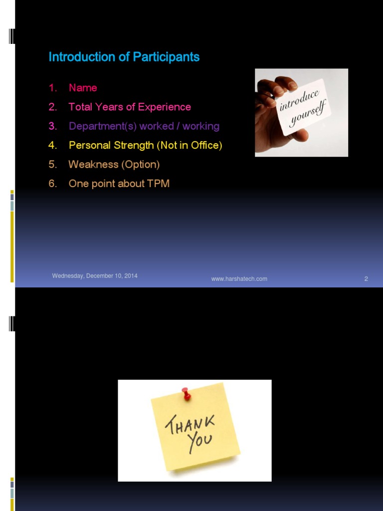 Participant Introduction Overview | PDF