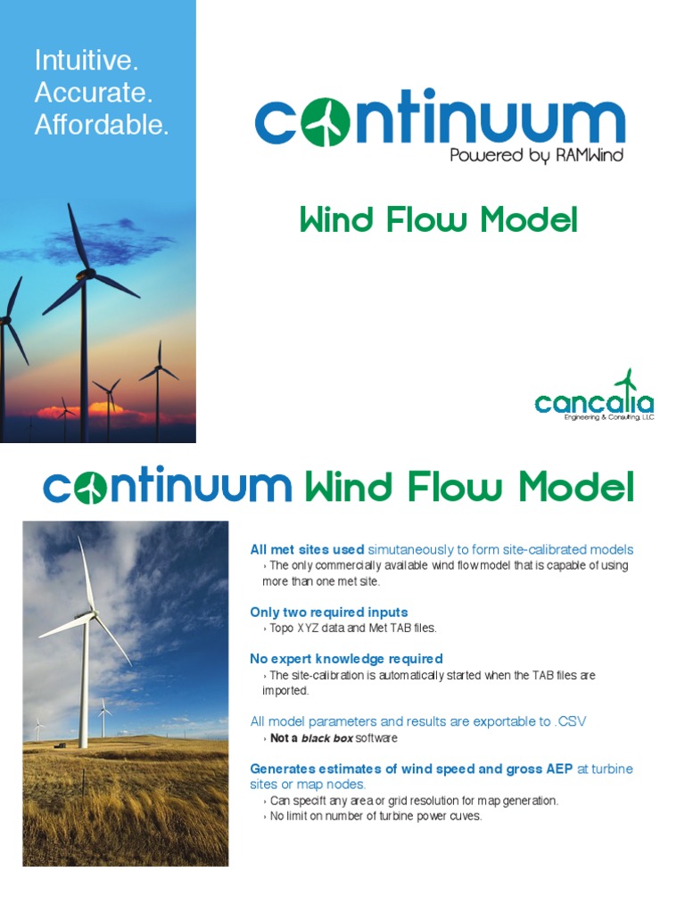 Continuum Wind Flow Model Booklet | PDF | Wound | Mean Squared Error