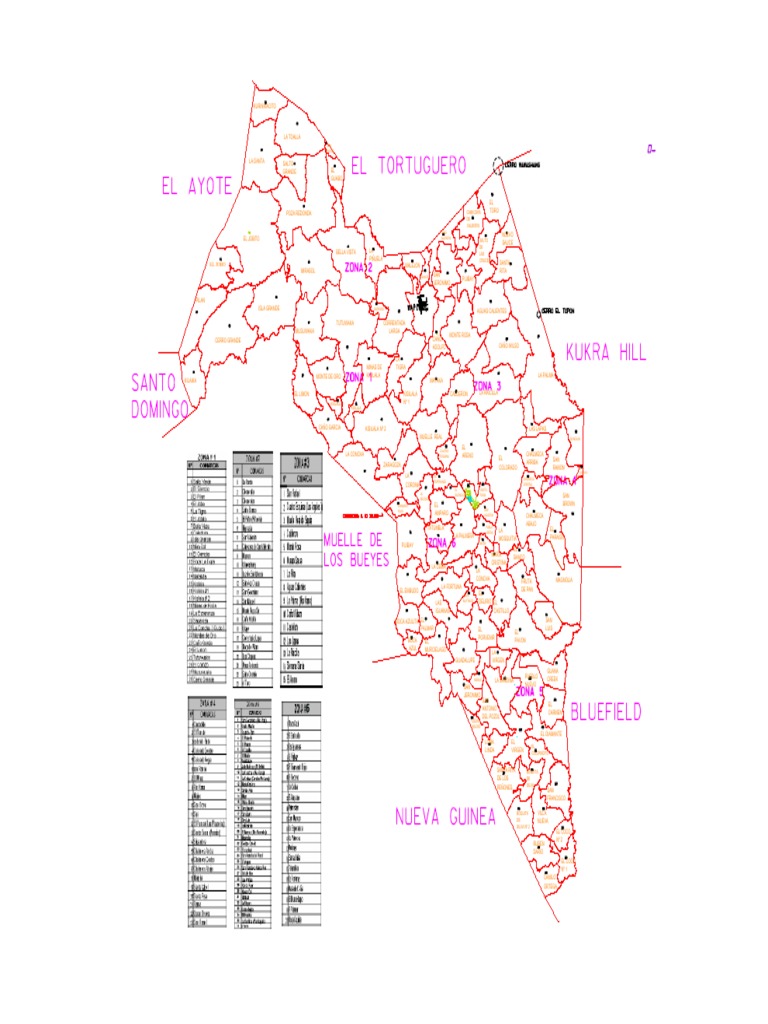 Plano de El Rama y Sus Comarcas | PDF