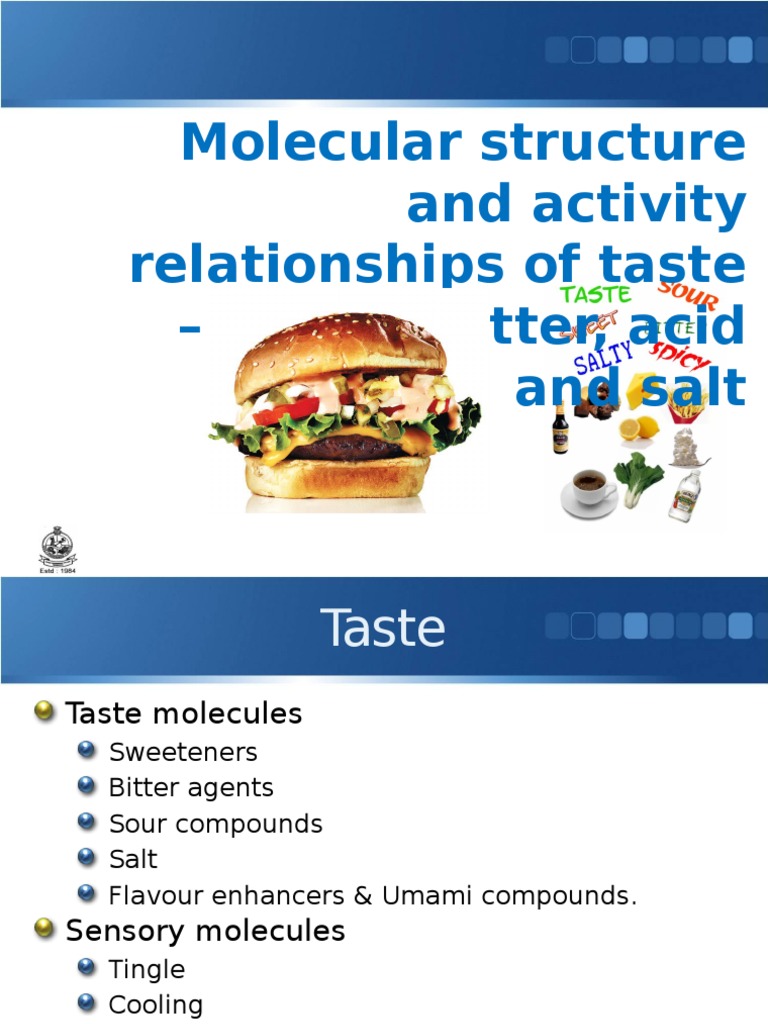 Taste and Classification of Flavorings | PDF | Taste | Flavor