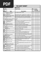 5S Audit Checksheet | Inventory | Business