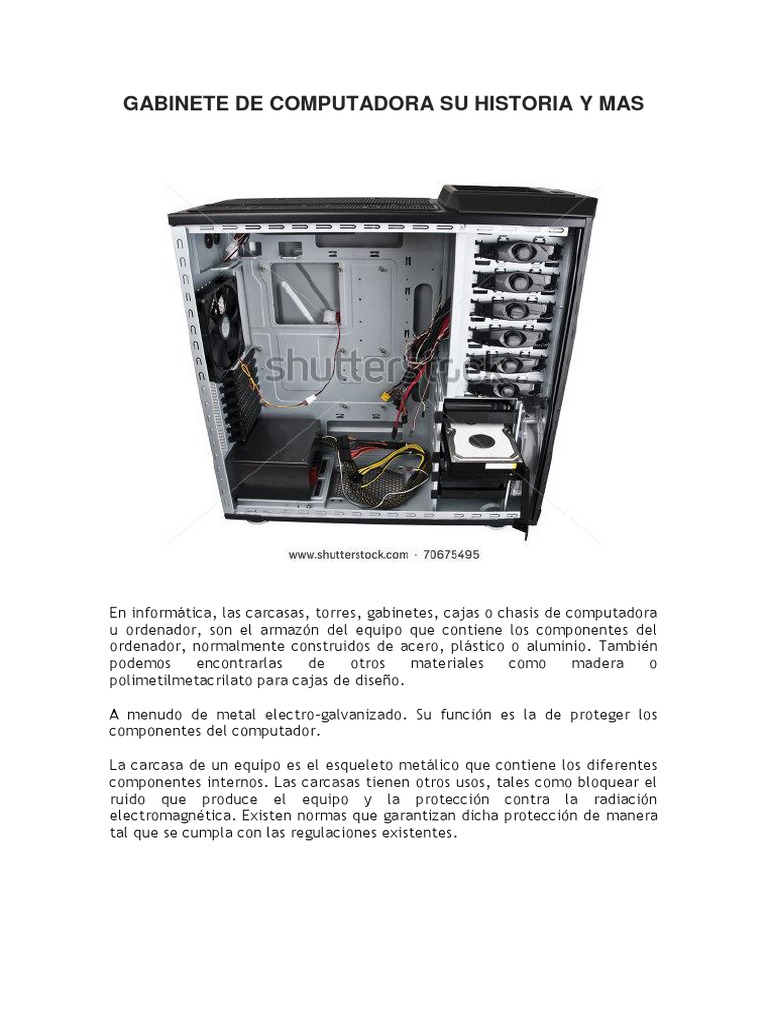 Gabinete de Computadora Su Historia y Mas