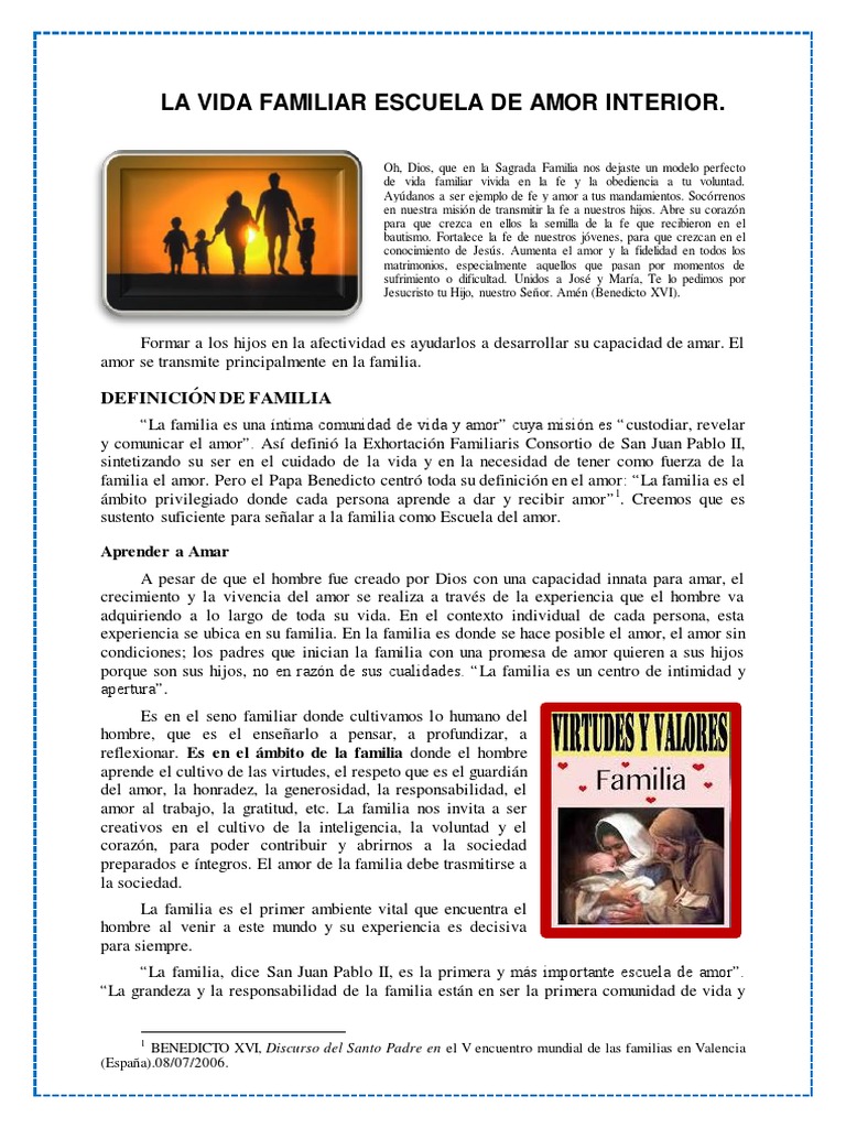 Amor en La Familia | PDF | Fe | Amor
