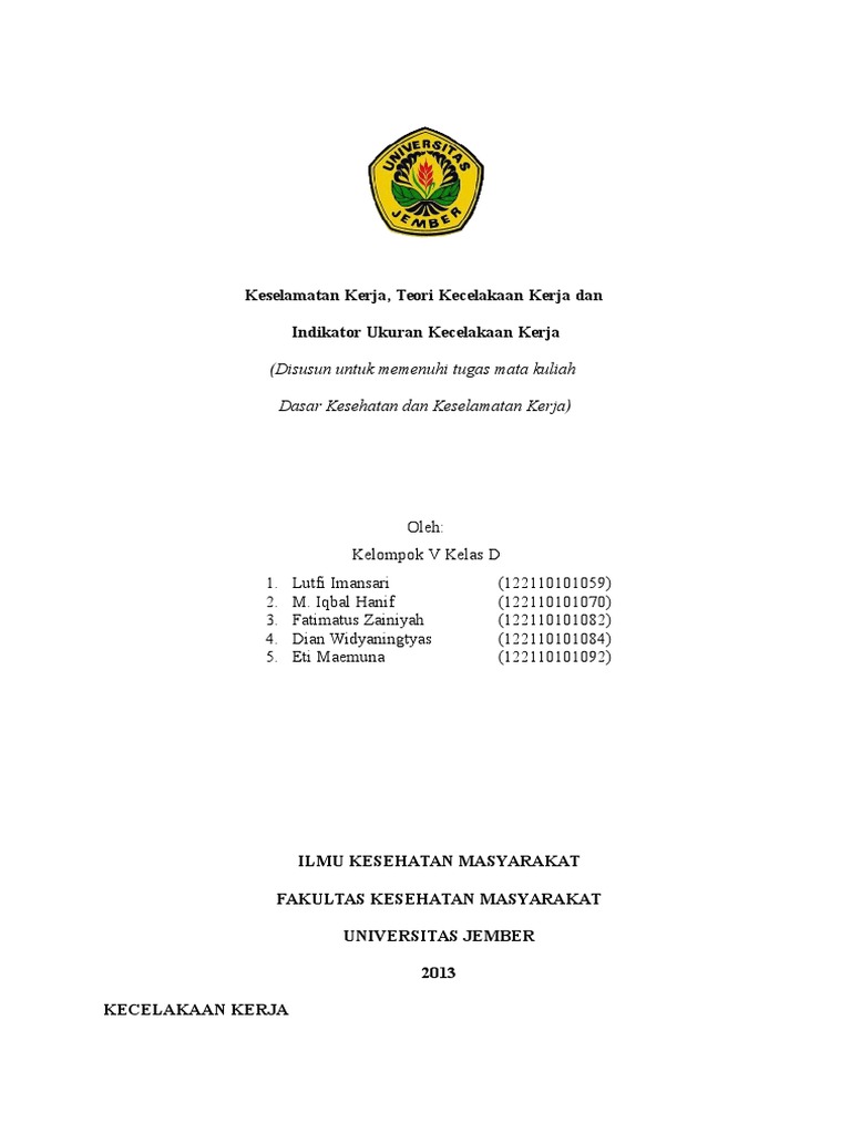 Contoh Makalah k3 | PDF