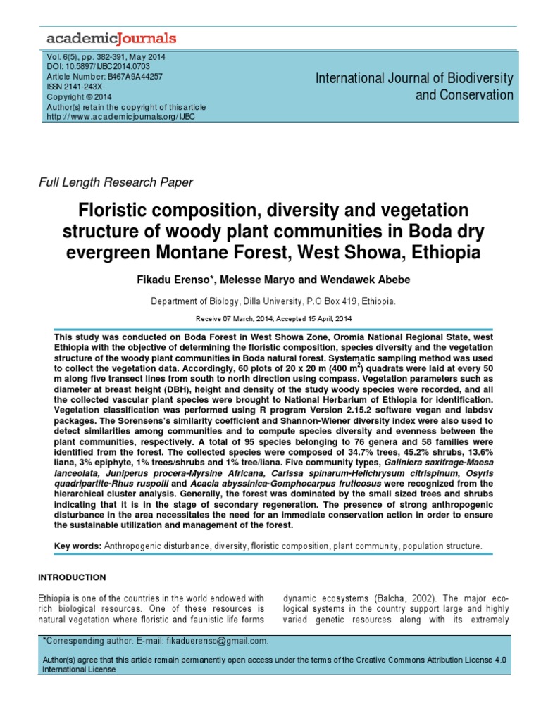 Floristic Composition | PDF | Disturbance (Ecology) | Conservation Biology