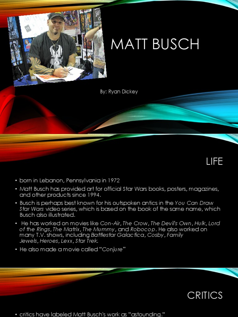 Matt Busch: Star Wars Artist & Illustrator | PDF