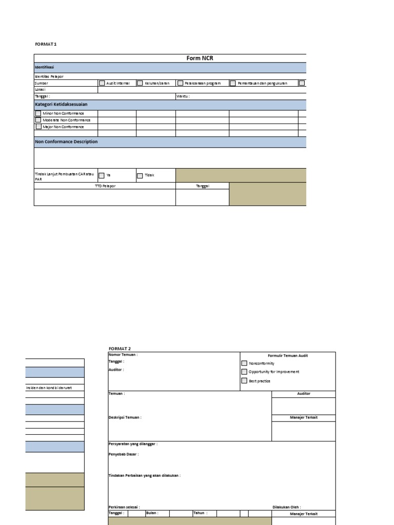 Form NCR | PDF | Bisnis
