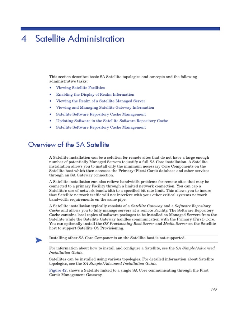 HP Server Automation Satellite Administration | PDF | Gateway ...