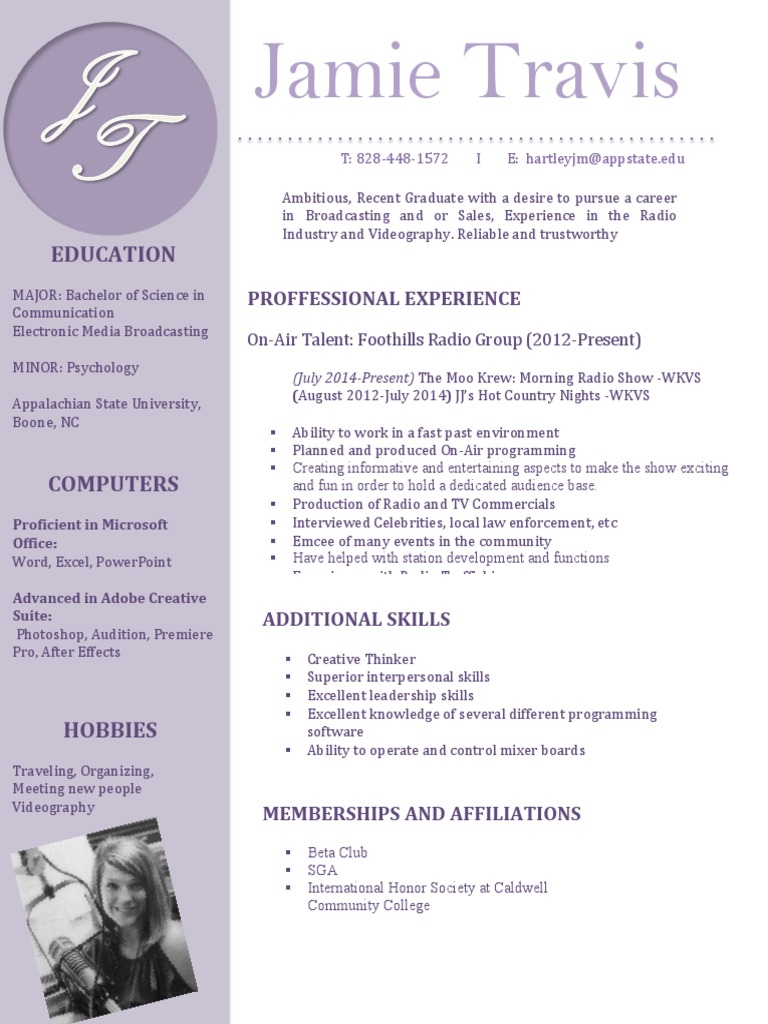 Jamie Travis: Education | PDF