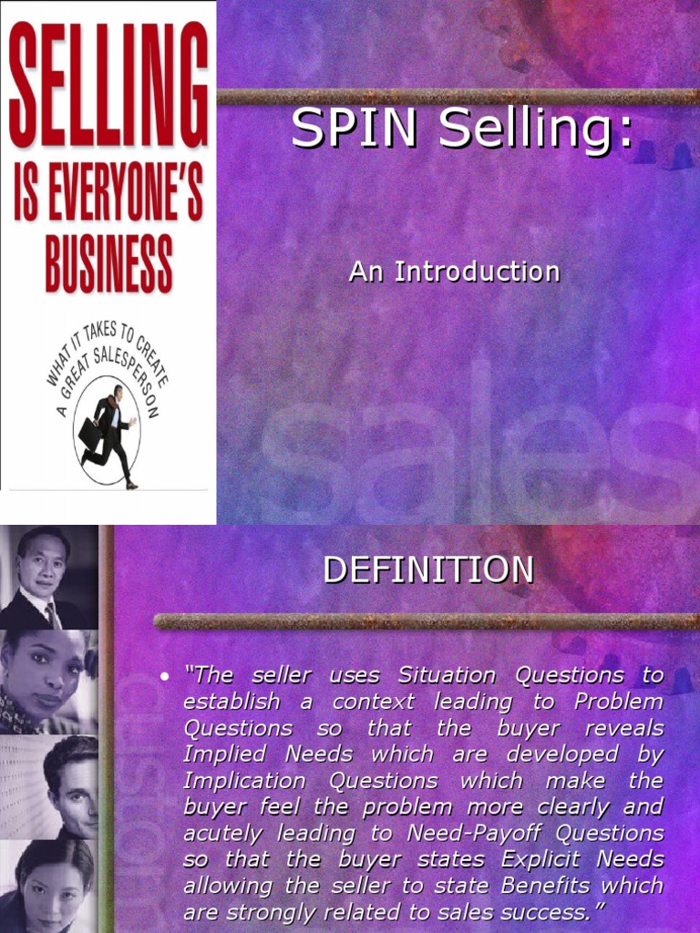 Spin Selling Pdf Sales Business