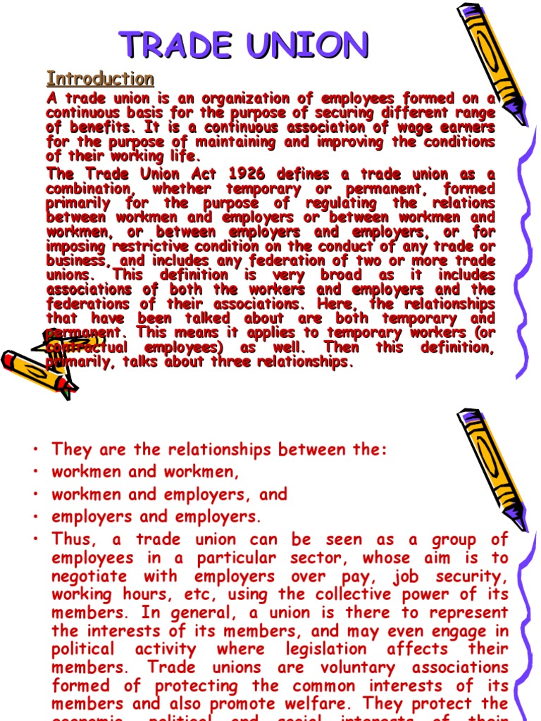 Understanding Trade Unions and Their Role | PDF | Trade Union | Strike ...