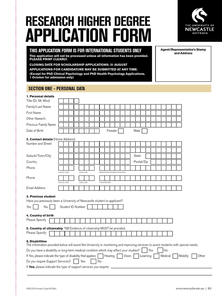 Application Form and Course Codes | PDF | Postgraduate Education ...