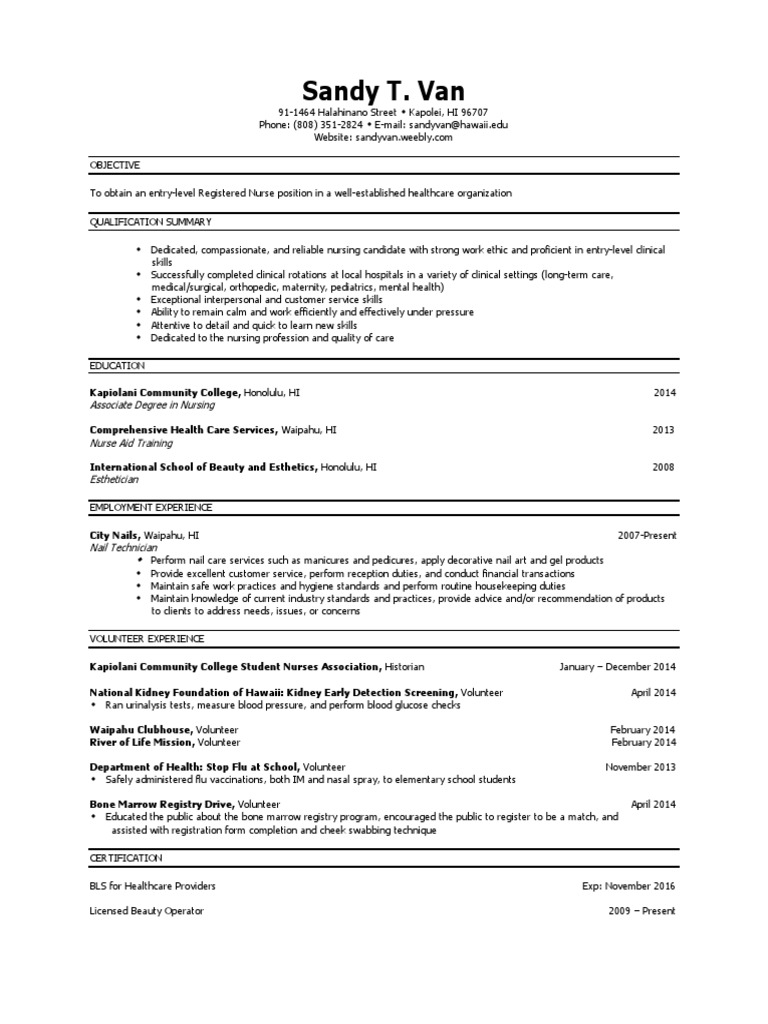 Sandy Van Resume Revised | PDF