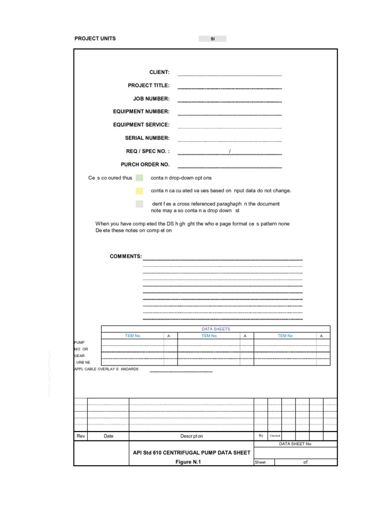Data Sheet API 610 | PDF