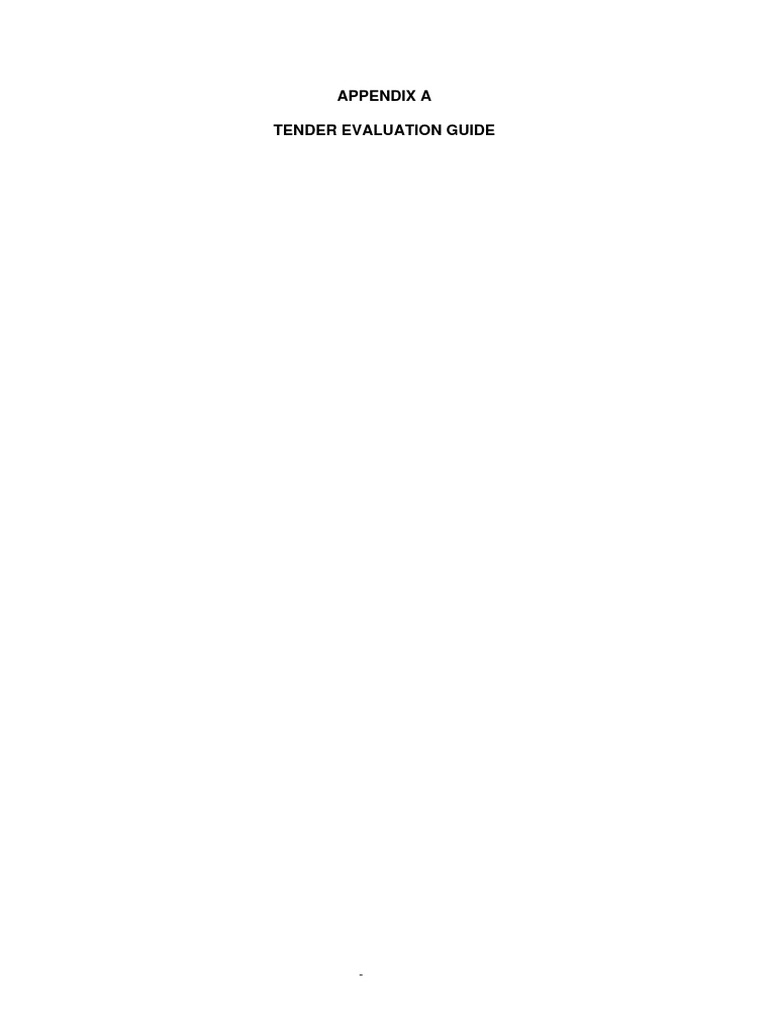Procurement Guide Appendix A | PDF | Specification (Technical Standard ...