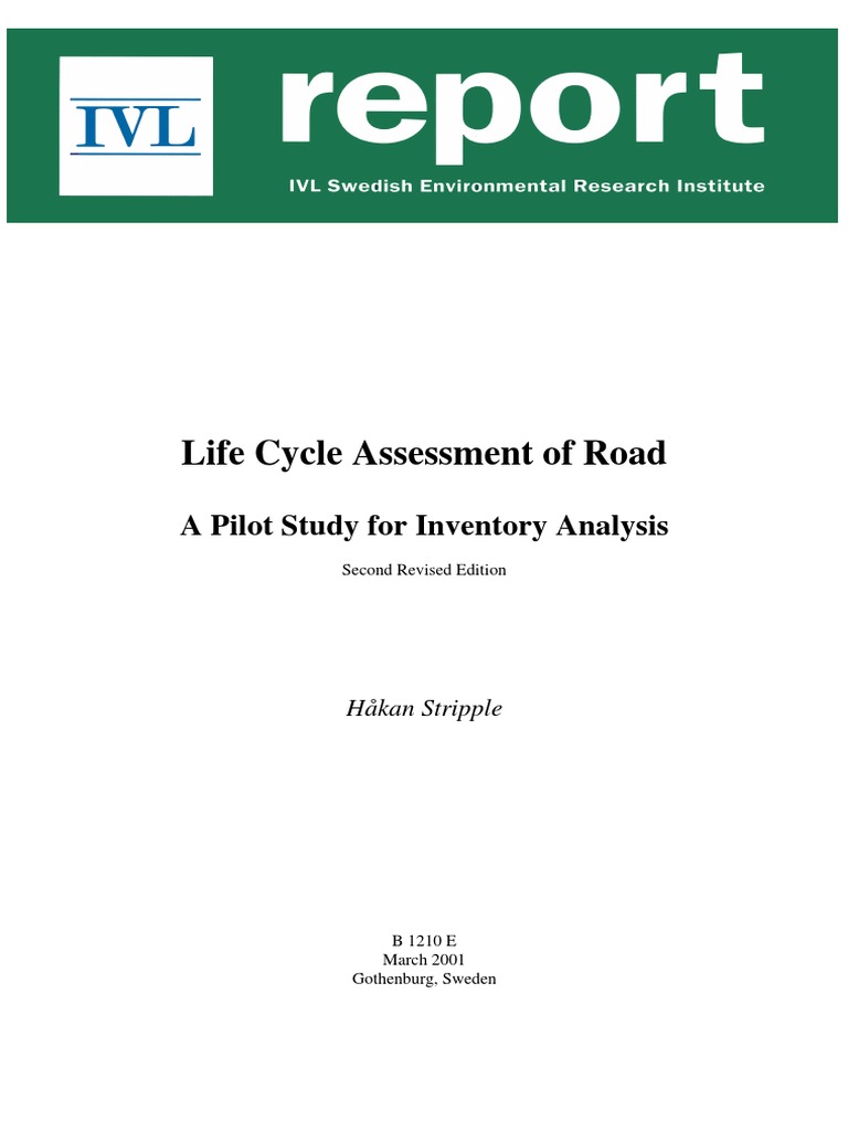 Life Cycle Assessment of Road | PDF | Life Cycle Assessment | Road