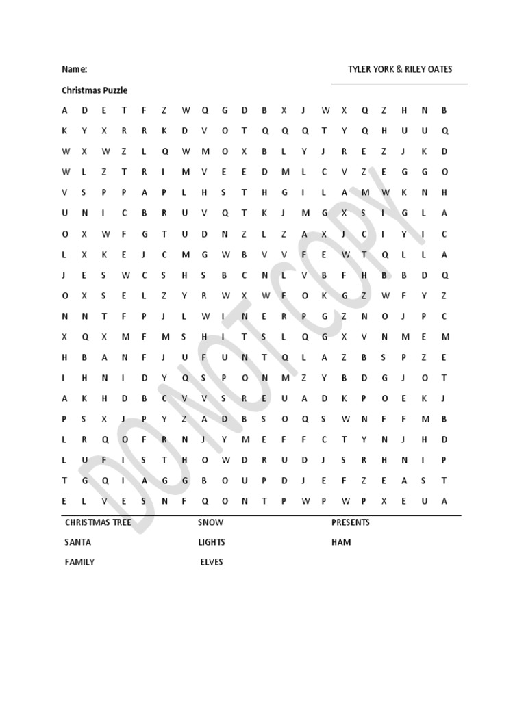 Word Search | PDF
