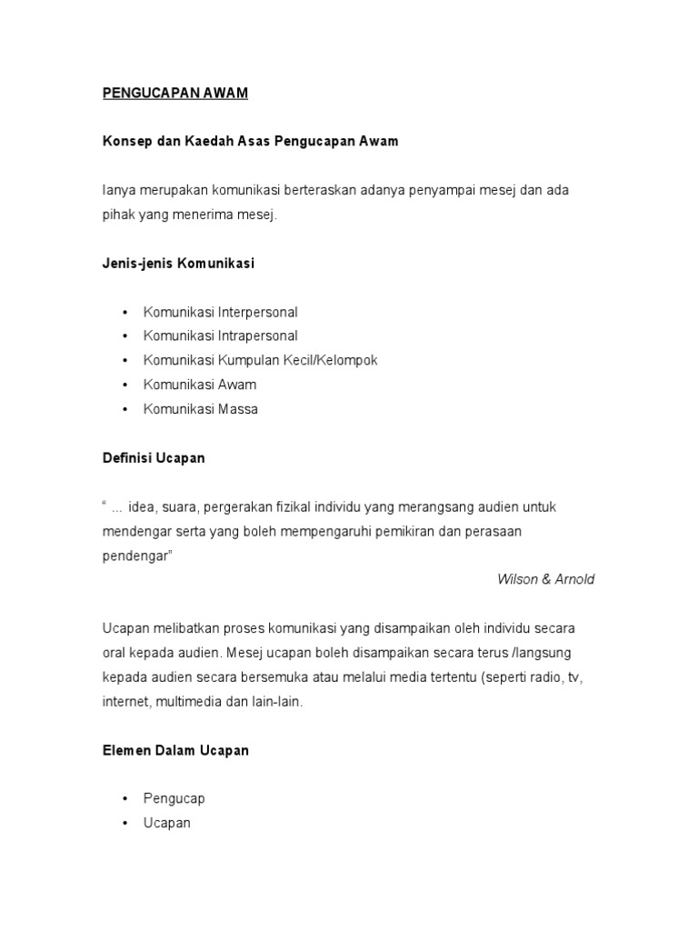 Pengucapan Awam | PDF