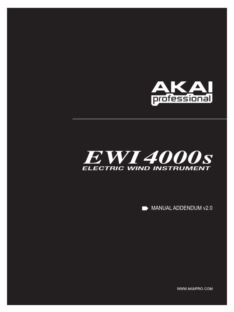EWI 4000s - Manual | PDF | Brass Instruments | Trumpet