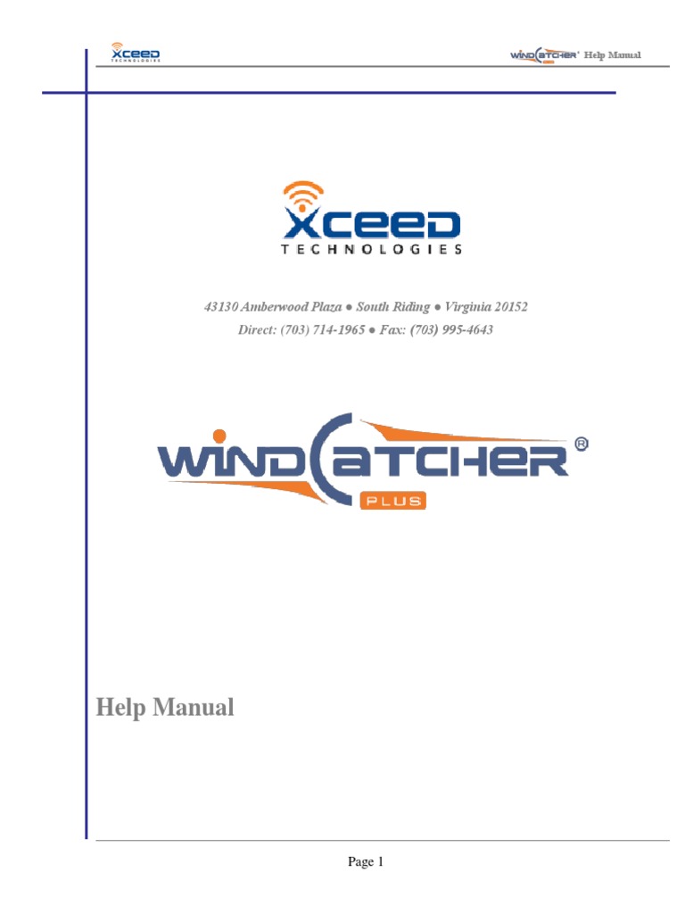 WindCatcher Manual Basic | PDF | Tab (Gui) | Icon (Computing)